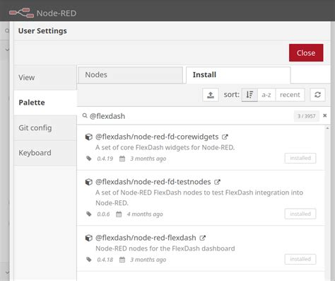 flexdash w node red quick start flexdash
