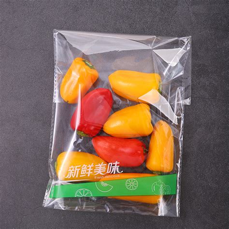 Lesi Plastic Sweet Pepper Packaging Bag Customized Vegetable Self