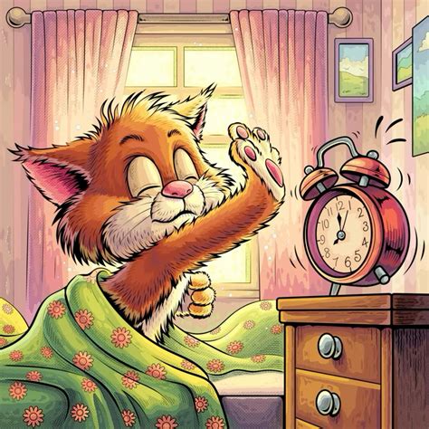 Cat Waking Up Wake Up Cats Color