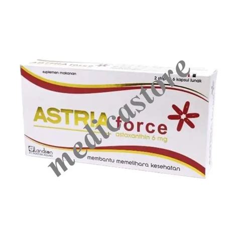 Astria Force 6mg Kapsul Kandungan Kegunaan Efek Samping Dosis Dan
