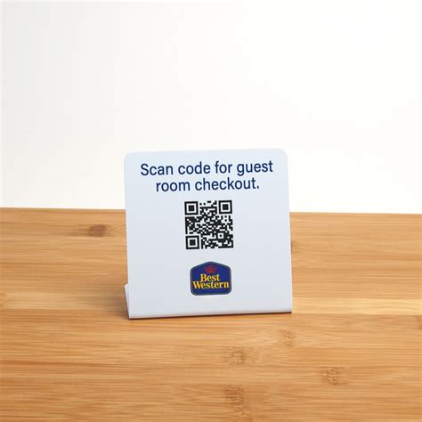 Qr Code Guest Room Checkout Hotel Signs Plastic L Style Etsy