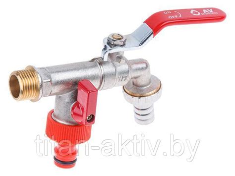 Кран водоразборный 1/2" нар. настенный со штуцером, AV Engineering ...