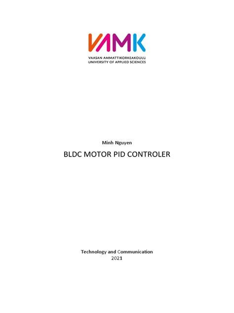 bldc motor pid controller pdf