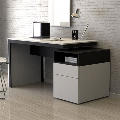 Escritorio Moderno Con Archivero Y Cajón Ciudad Muebles
