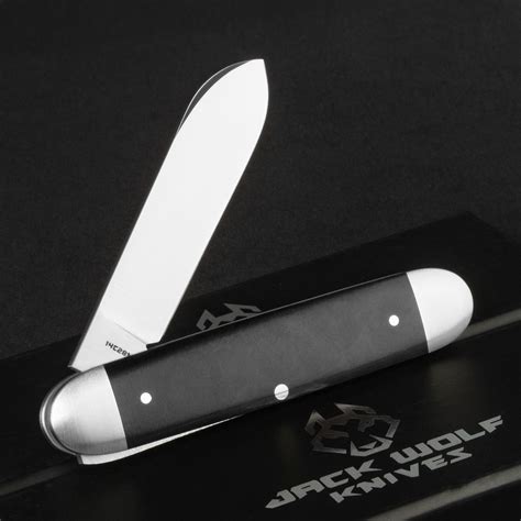 Jack Wolf Knives Equal End Ebony Wood Uk Carry Friendly Folding Knife