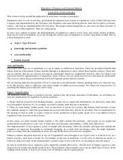 Understanding Business and Financial Market Regulation: | Course Hero
