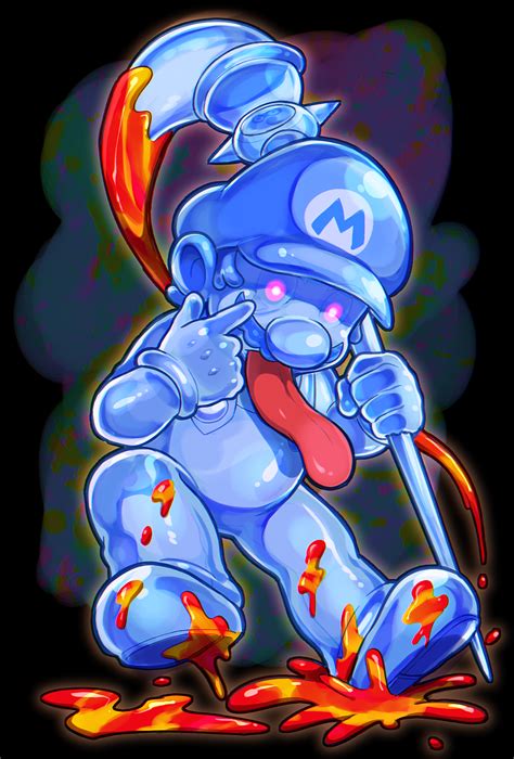 Shadow Mario Mario And 1 More Drawn By Hoshistar Name2000 Danbooru