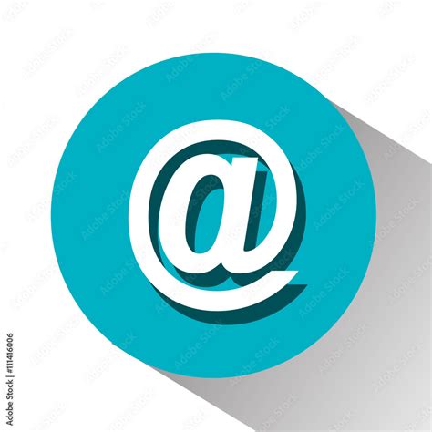 Arroba Symbol Design Stock Vector Adobe Stock