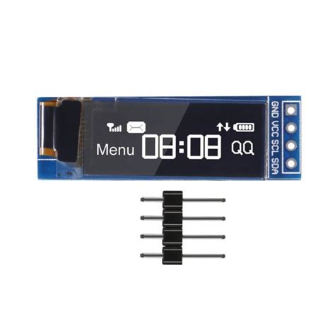 i2c oled display module 0 91 inch i2c ssd1306 oled display module blue