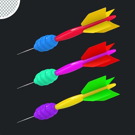 premium psd target dart 3d render archery target arrow isolated
