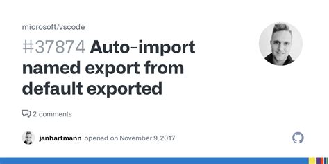 Auto Import Named Export From Default Exported · Issue 37874