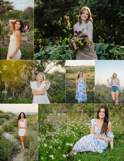 Flower Field Senior Photo Ideas In Jacksonville And St Augustine