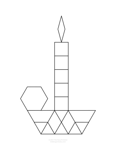 Christmas Pattern Block Templates Free Printable Shape Mats