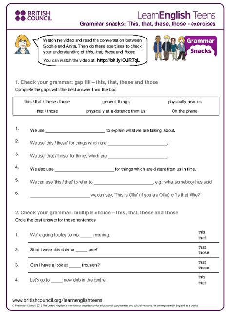 Determiners Exercises 1 Check Your Grammar Gap Fill This That