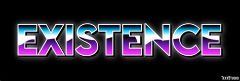 Existence Text Effect And Logo Design Word
