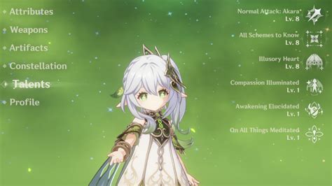 Genshin Impact Nahida Talent Guide Gameranx