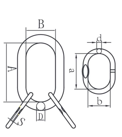 Welded Alloy Oblong Master Link With Sub Assembly China Lg Supply