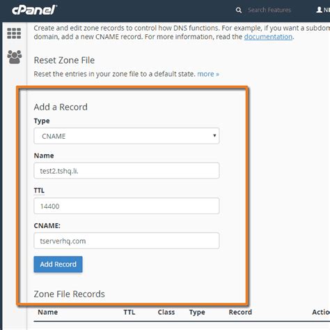 How To Add Change Or Remove DNS Records Knowledgebase TserverHQ