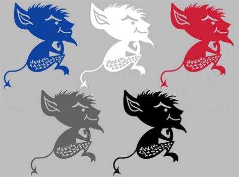 Depaul Blue Demons Retro Throwback Logo Vinyl Decal Pick Color And Size