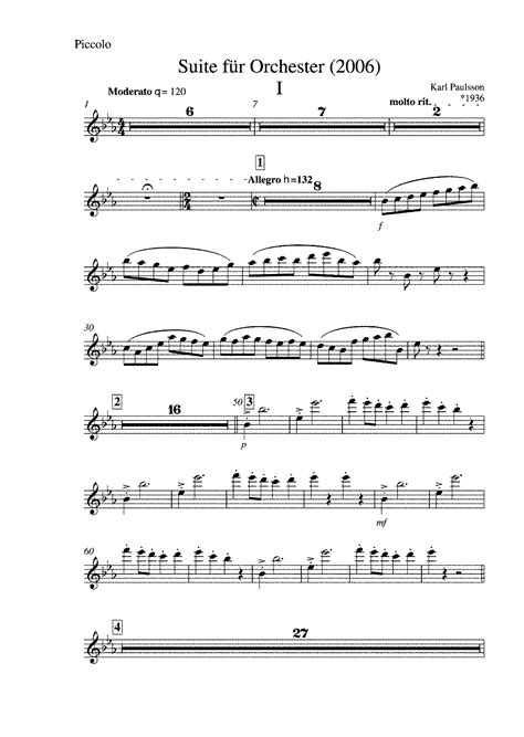 Suite For Orchestra Paulsson Karl Imslp