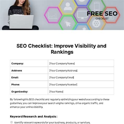 Page 2 Free Seo Checklist Templates And Examples Edit Online And Download