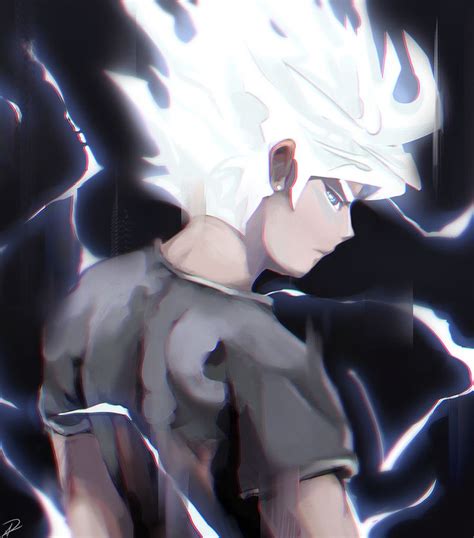 Artstation Adult Killua Daniel Amabili Killua Dragon Art Anime