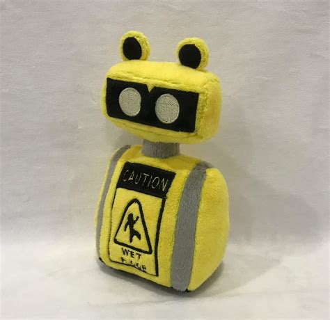 Wet Floor Bot Plush Fnaf Security Breach Custom Plush Unofficial
