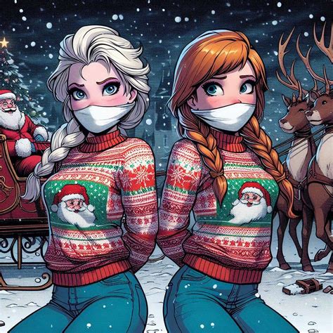 Anna And Elsa In A Festive Mood By Sebodude On Deviantart