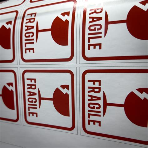 Fragile Stickers Logo Printing Print Shop Vehicle Wrapping Graphic Design