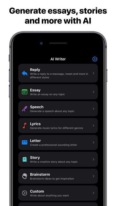 Iphone 용 Ai Writer Ai Writing Assistant 다운로드