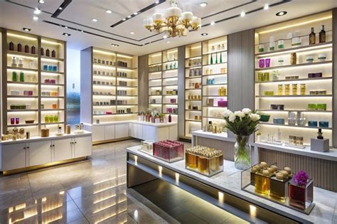 Fragrance Shop Interior Design Premium Ai Generated Image