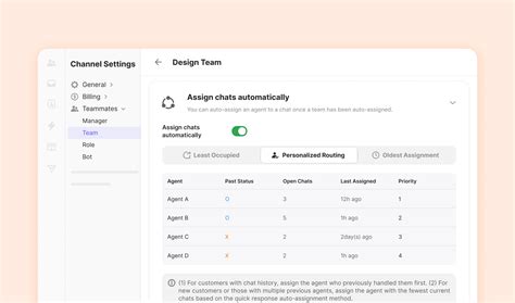 Chat Auto Assignment