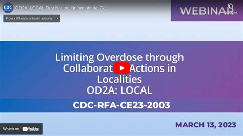 Apply For Overdose Data To Action Od2a Local Funding Drug Overdose