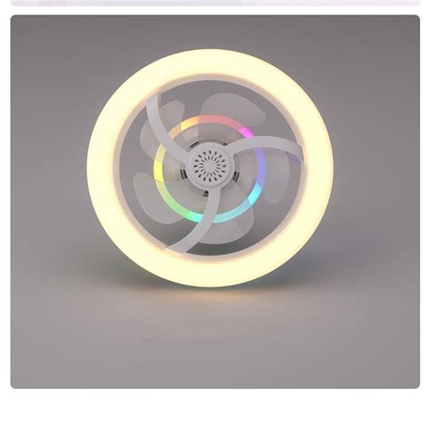 Jrocdr Rotating Rc Ceiling Fan Lamp Socket Fan Light With Remote Light