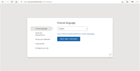Crowncloud Wiki How To Install Backdrop Cms With Lemp Stack On Almalinux