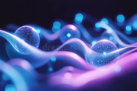 a sleek 3d abstract background displaying interconnected luminous