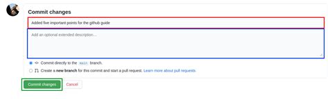 Save A File Commit Github Guidance
