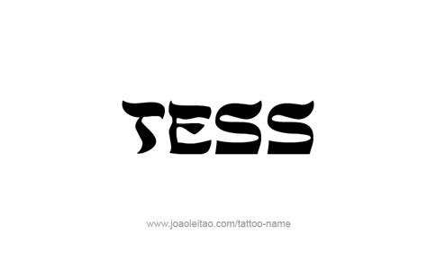 Tess Name Tattoo Designs