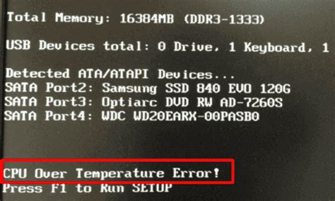 Fix CPU Over Temperature Error In Windows Laptop