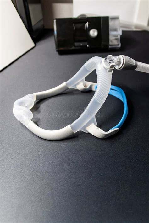 Cpap Mask With Nose Mask Or Nose Mask Headgear Cpap Machine Against