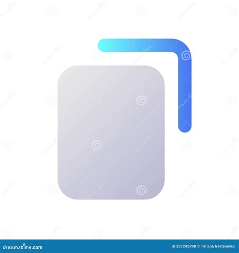Copy Pixel Perfect Flat Gradient Two Color Ui Icon Stock Vector