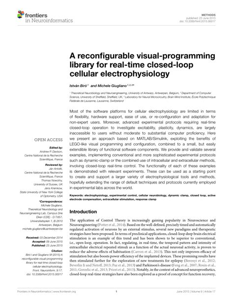 pdf a reconfigurable visual programming library for real time closed