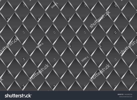 Seamless Geometric Pattern Black White Rectangular Stock Vector Royalty Free 1442680256