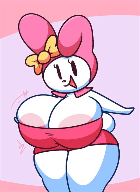 Rule 34 Big Breasts Breasts Female Gravtitty My Melody Onegai My
