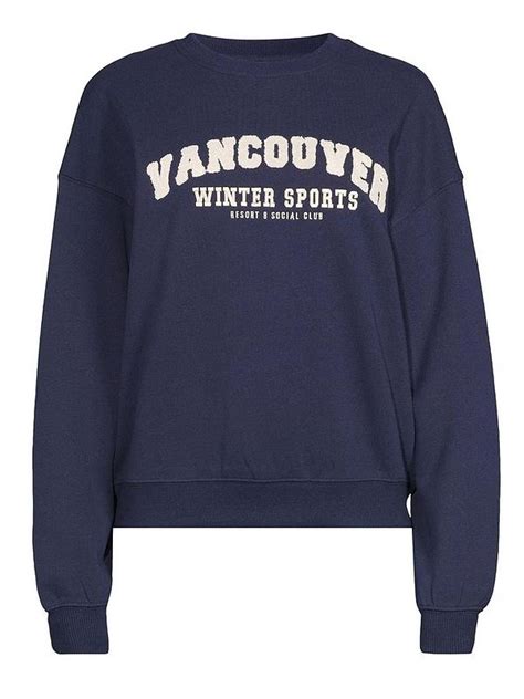The Very Collection Vancouver Graphic Sweatshirt Navy Very
