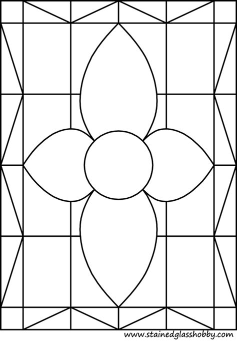Rectangular Stained Glass Art Panel