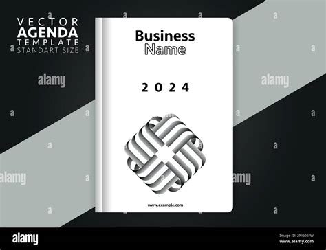 Vector Agenda Cover Design Creative And Minimal Agenda Cover Template