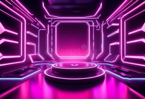 Abstract Backgound Video Game Of Esports Scifi Stock Illustration