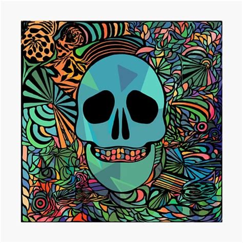 Sugar Skull Colorful Geometric Pattern Photographic Print For Sale By Teepocalypse Skull