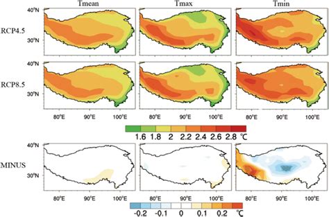 Spatial Patterns Of Mean Maximum Minimum Surface Temperature From The